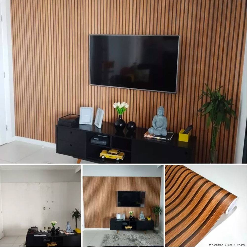 Vinil Auto Colante Ripado Wood Vigo – Eagle Decorações